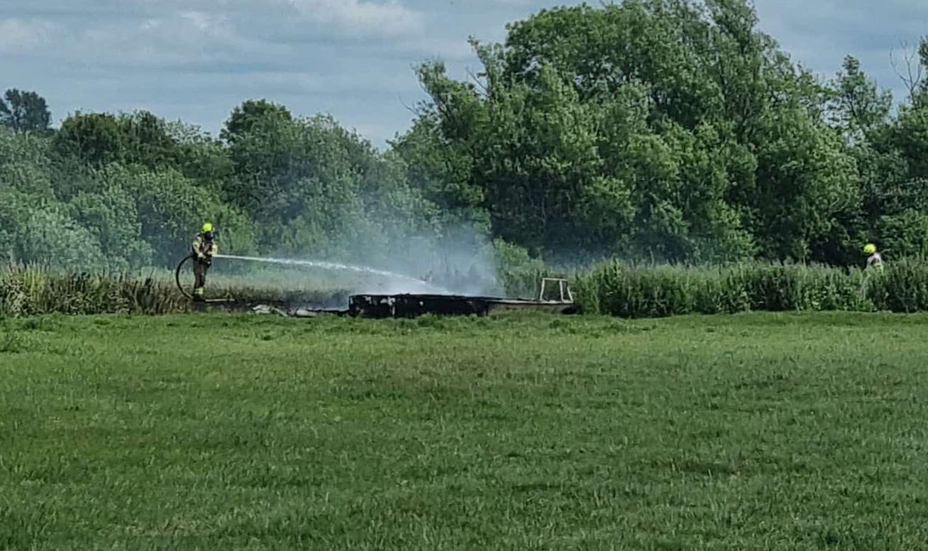 Lechlade boat fire: Eight ambulances and air ambulances on scene