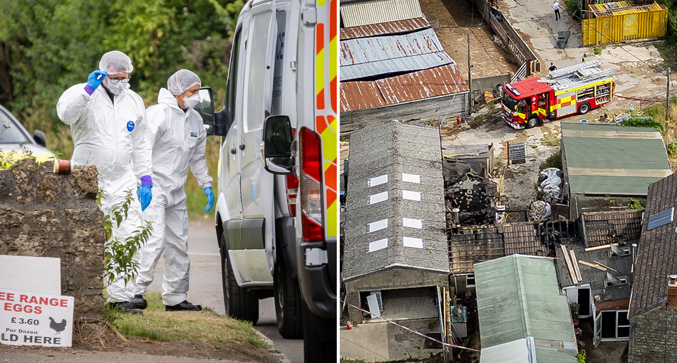 Man dies after farmhouse catches fire in Swindon countryside