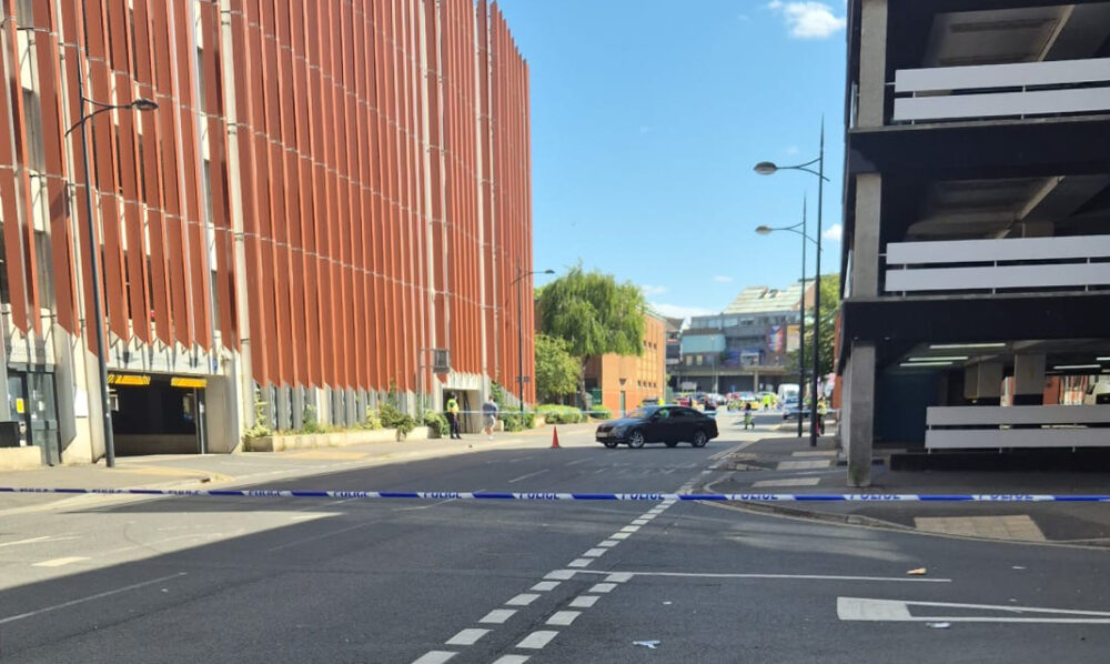 Man in distress on Swindon car park sparks town centre cordon