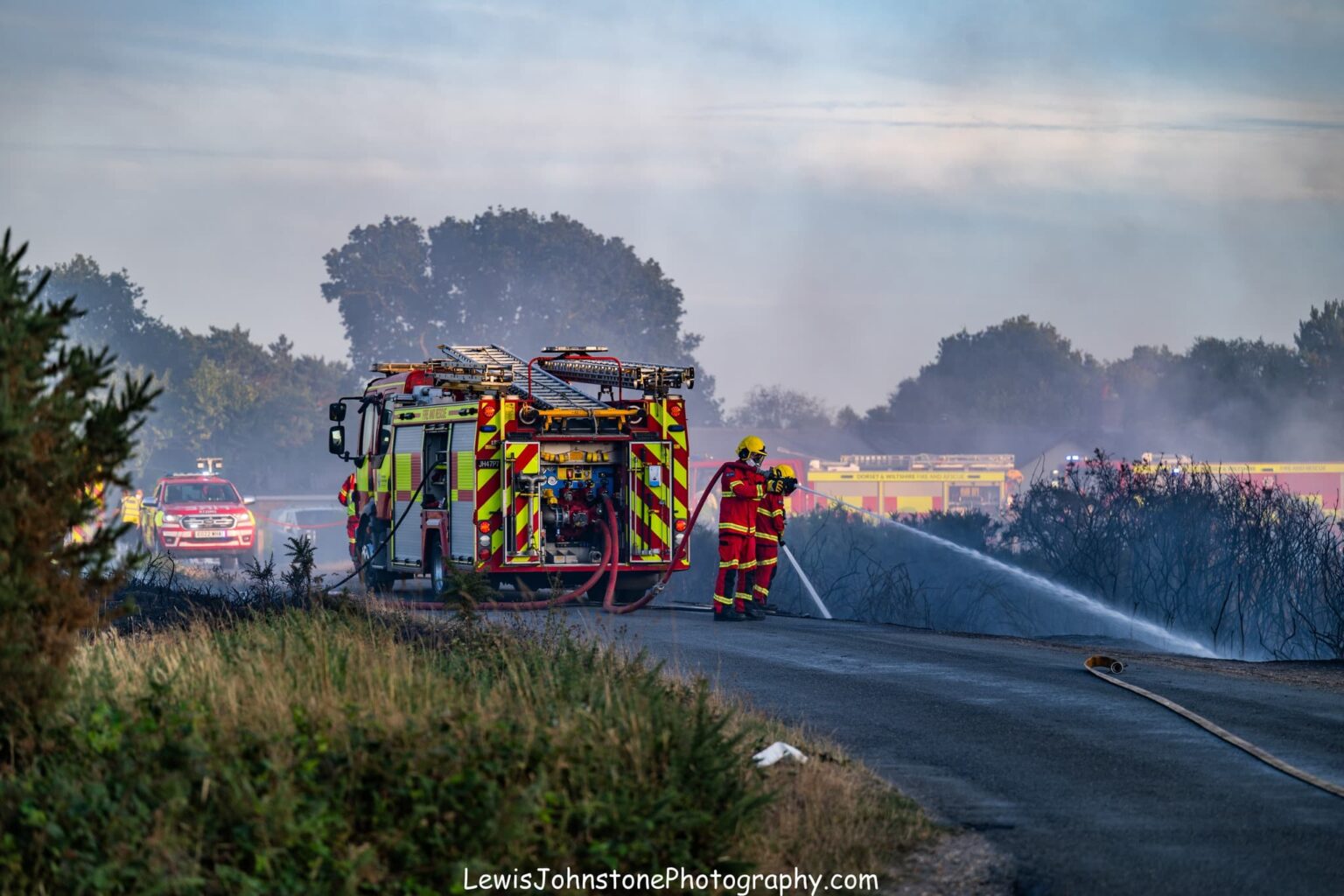 Fire service declares major incident as 100 firefighters tackle blaze