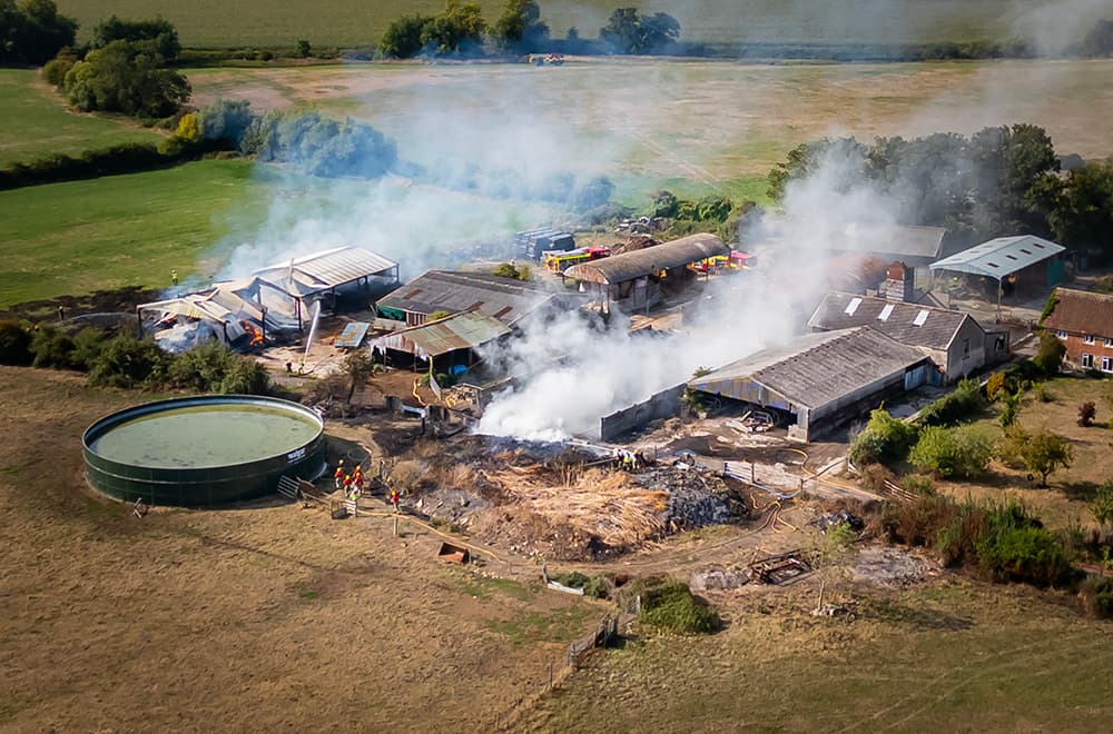 Full update as firefighters battle huge blaze on farm in Melksham
