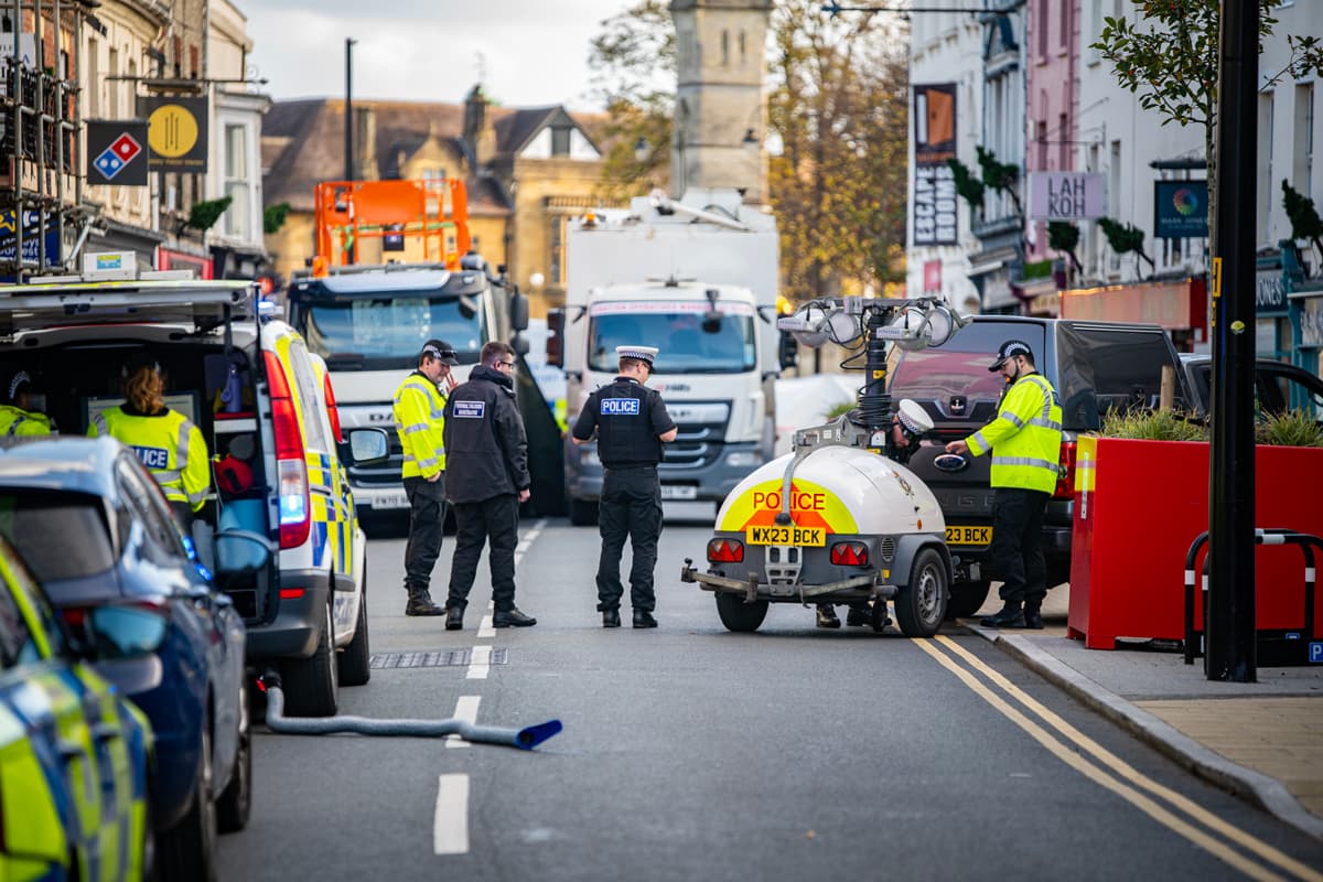 Man 'run over by lorry' dies at the scene of Salisbury city crash