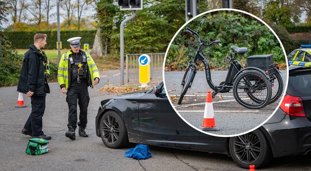 Elderly tricycle rider injured in crash on Melksham junction