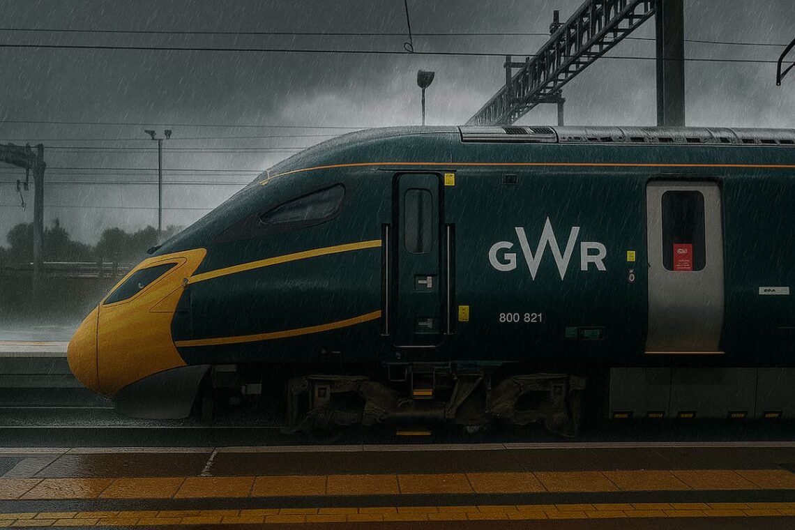 Storm Claudia: Train passengers stranded as flooding blocks tracks