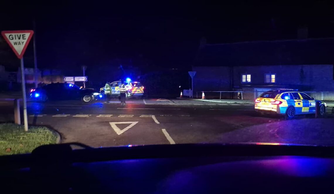 Wiltshire Police car involved in head-on crash on notorious junction