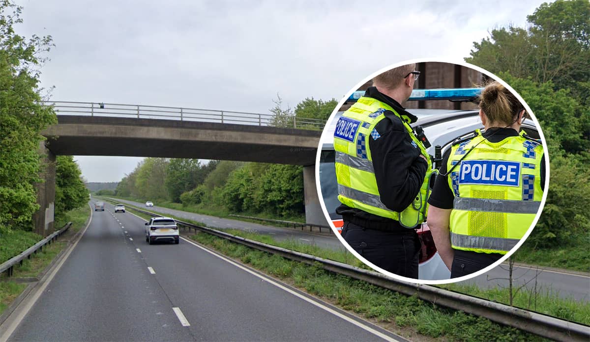 Person in distress on bridge closes A303 in Wiltshire both ways
