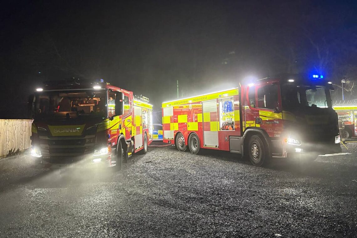 Orange glow from static caravan blaze 'could be seen a mile away'