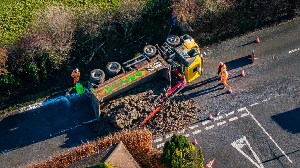 Lorry driver taken to hospital after crash on A-road near Devizes