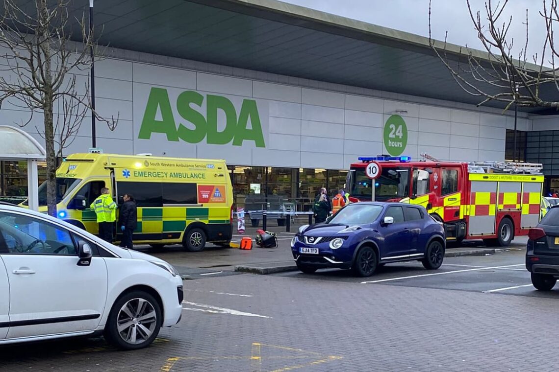 Horror as woman, 22, 'sets herself on fire' outside Asda in Swindon