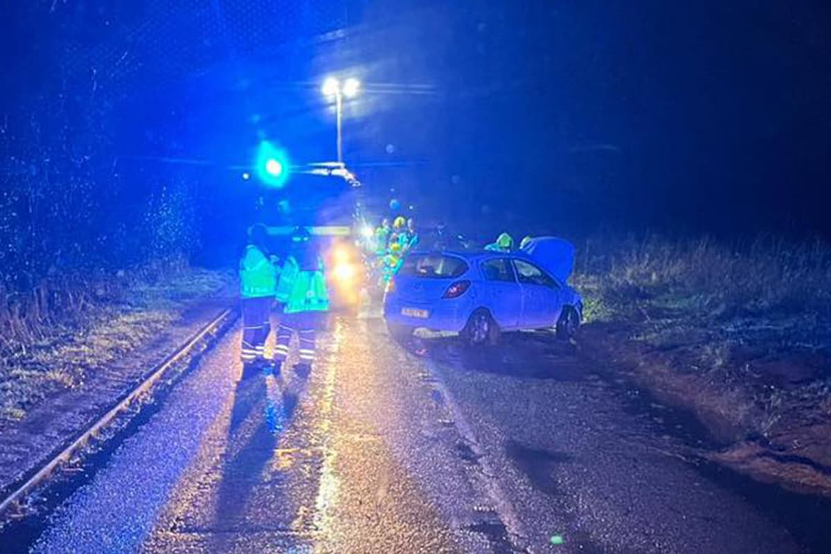 One casualty after car overturns in crash on east Wiltshire border