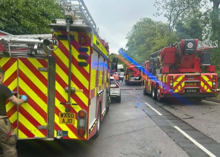 Huge explosion felt across Swindon as industrial building destroyed